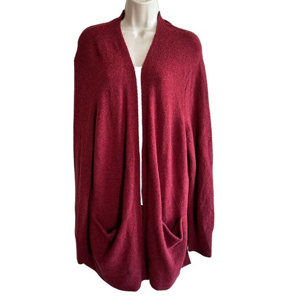 Madewell | Sweaters | Madewell Merino Woolalpaca Blend Maroon Long ...
